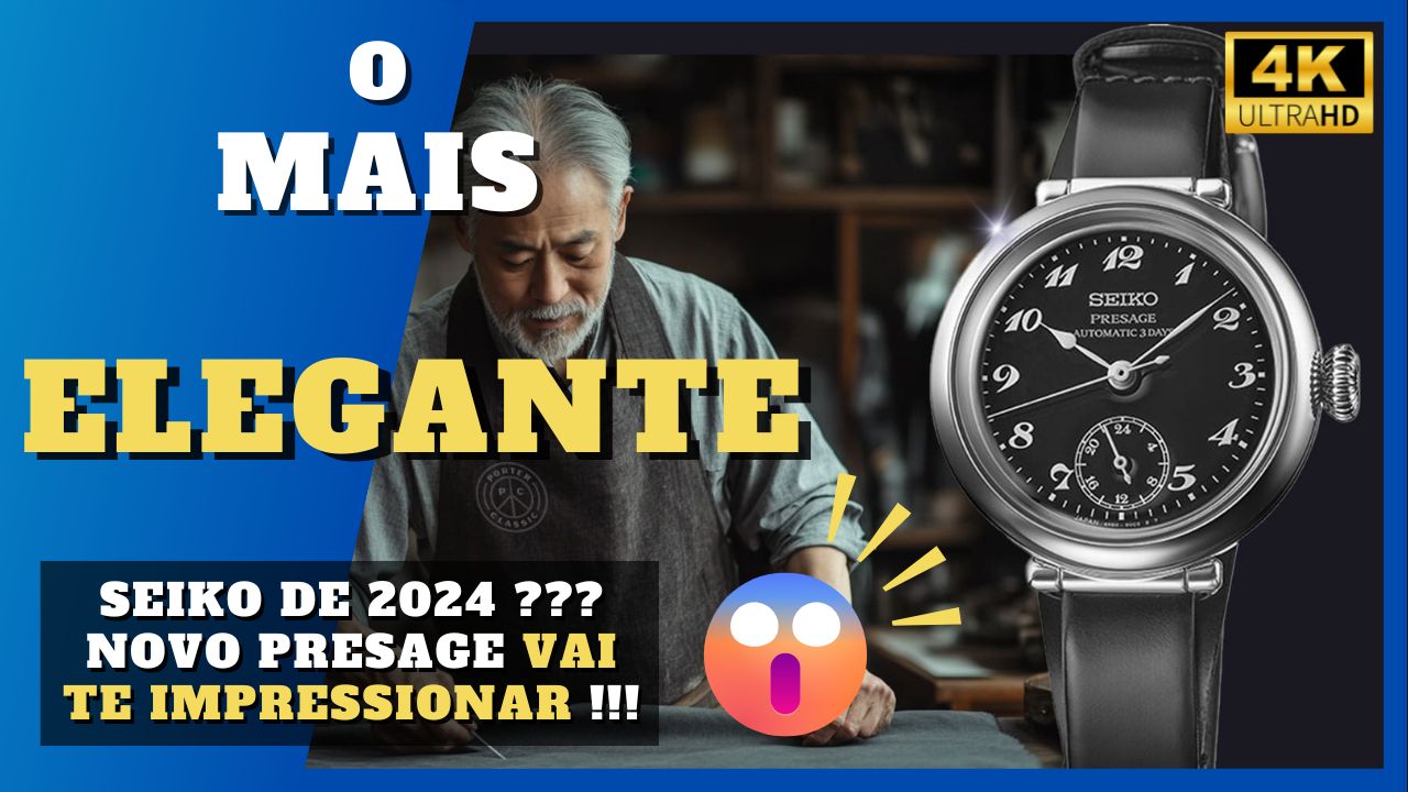 isso foi inédito! Novo Seiko Presage PORTER CLASSIC SPB449 traz ITEM ...
